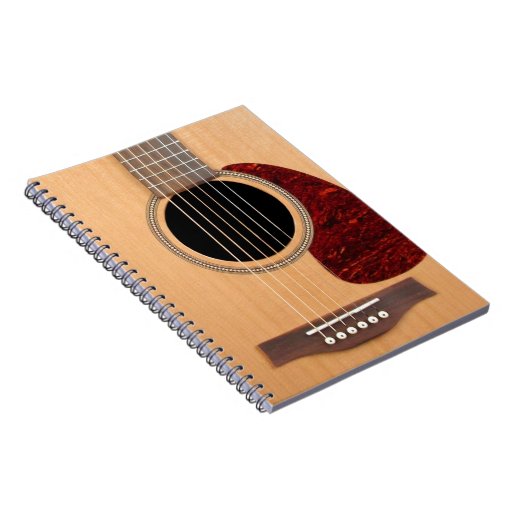 Dreadnought Acoustic 6 String Guitar Notebook | Zazzle