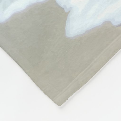 Dream Big Aqua Beach Ocean Scene Landscape Fleece Blanket | Zazzle