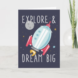 Dream Big Blank Card | Zazzle