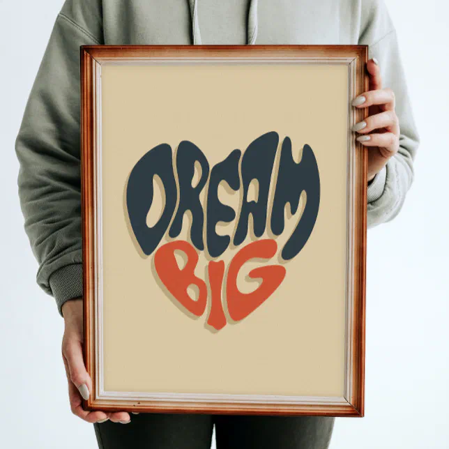 Dream Big: Cool Congratulations on Graduation Poster | Zazzle