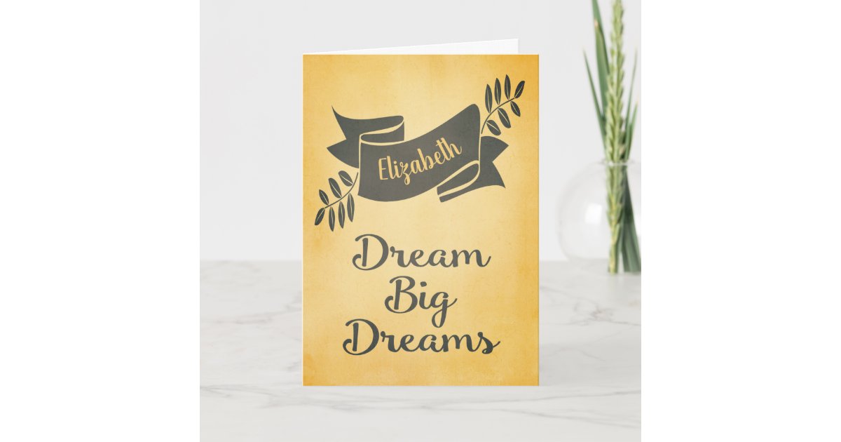 Dream Big Dreams Graduation Congratulations Card | Zazzle