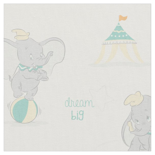Dumbo and Timothy Roll Up Pattern Fabric | Zazzle