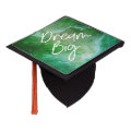 Dream Big Green Galaxy Graduation Graduation Cap Topper | Zazzle