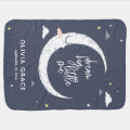 Dream big little one moon + clouds personalized baby blanket | Zazzle