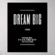 Dream Big Motivational Quote Poster | Zazzle