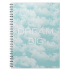 Dream Big Inspirational Quote Spiral Notebook | Zazzle.com