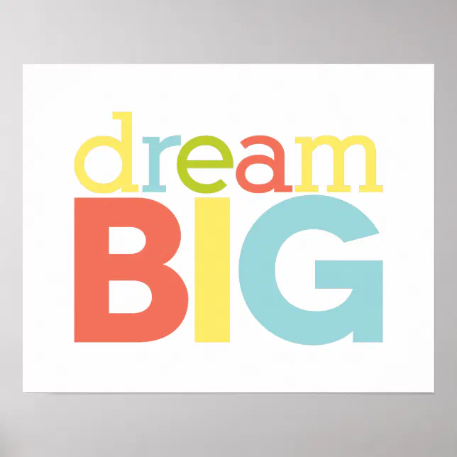 Dream Big Poster | Zazzle
