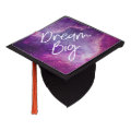Dream Big Purple Galaxy Graduation Cap Topper | Zazzle