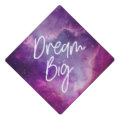 Dream Big Purple Galaxy Graduation Cap Topper | Zazzle