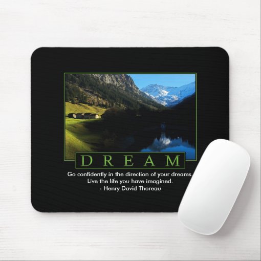 Dream Inspirational Mouse Pad | Zazzle