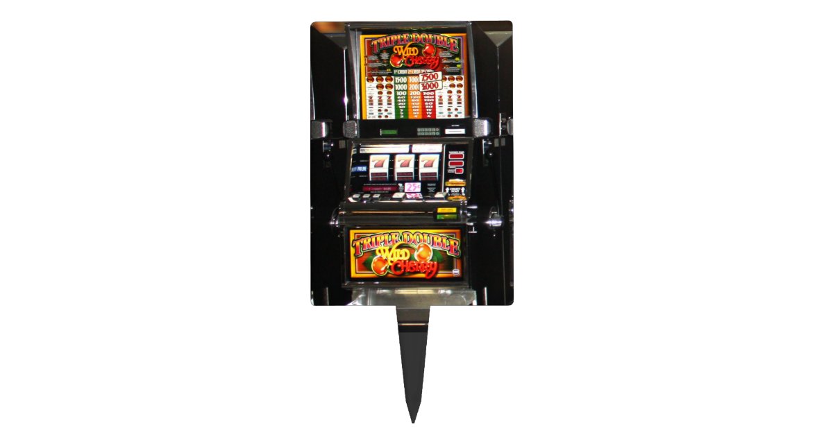 Dream Machines - Lucky Slot Machine Cake Topper | Zazzle
