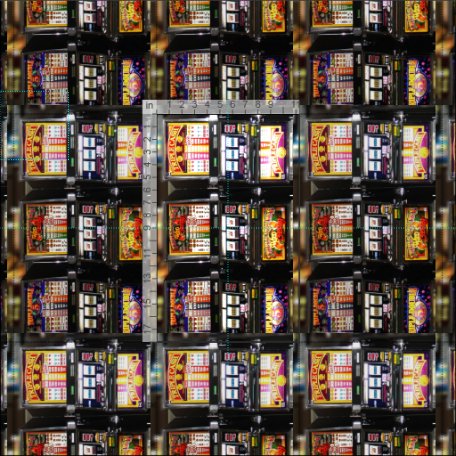 Slot Machine Tilted Icon Fabric | Zazzle