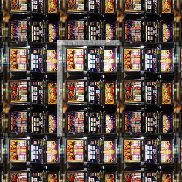 Slot Machine Tilted Icon Fabric | Zazzle