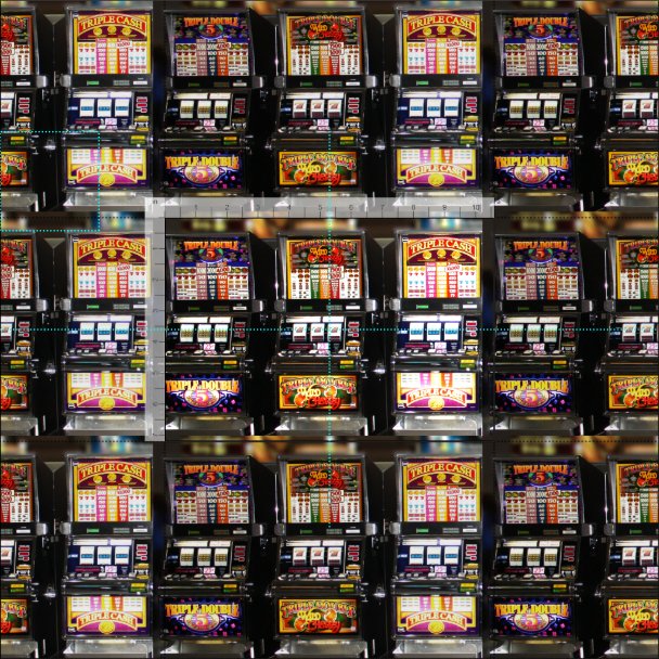 Slot Machine Tilted Icon Fabric | Zazzle.com