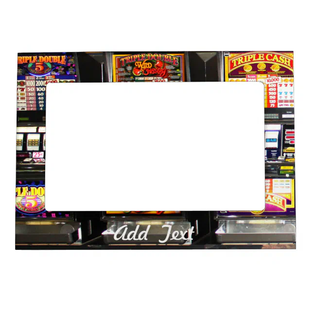 Dream Machines - Lucky Slot Machines Magnetic Photo Frame | Zazzle