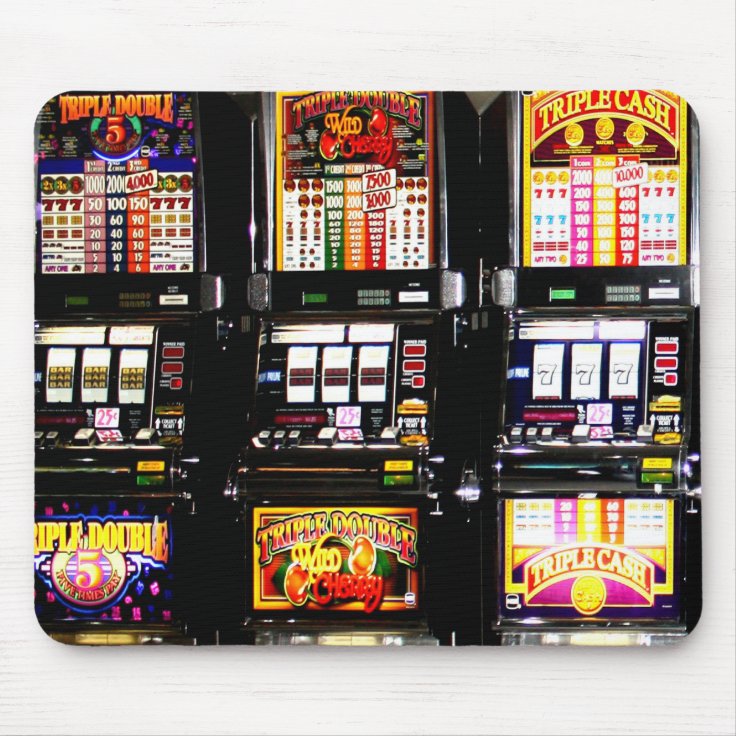 Dream Machines - Lucky Slot Machines Mouse Pad | Zazzle