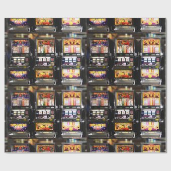 Dream Machines - Lucky Slot Machines Wrapping Paper | Zazzle