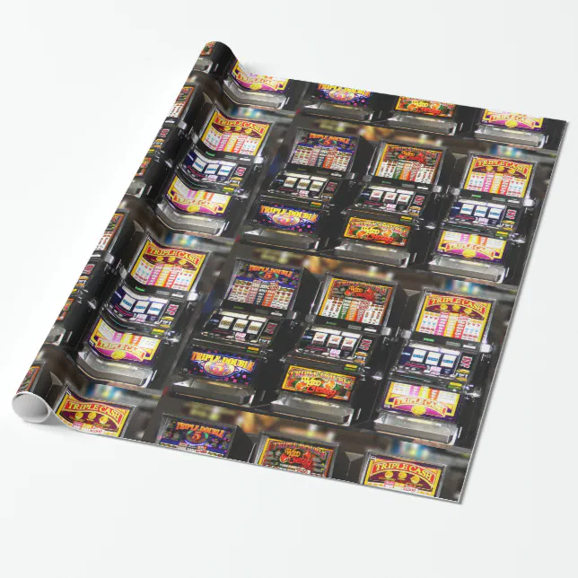 Dream Machines - Lucky Slot Machines Wrapping Paper | Zazzle