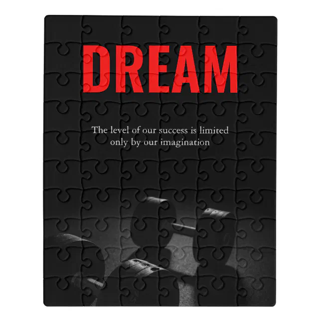 Dream Motivational Bodybuilding Training Fitness Jigsaw Puzzle | Zazzle