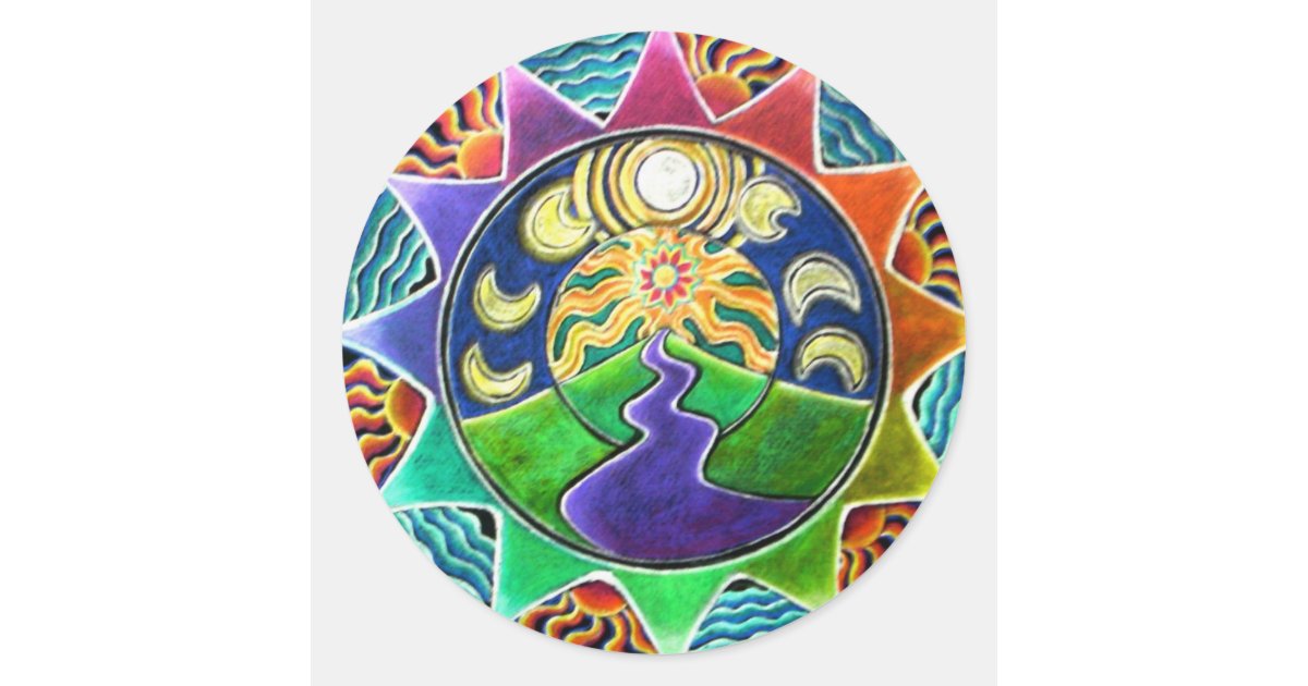 Dream Vision Mandala Sticker | Zazzle