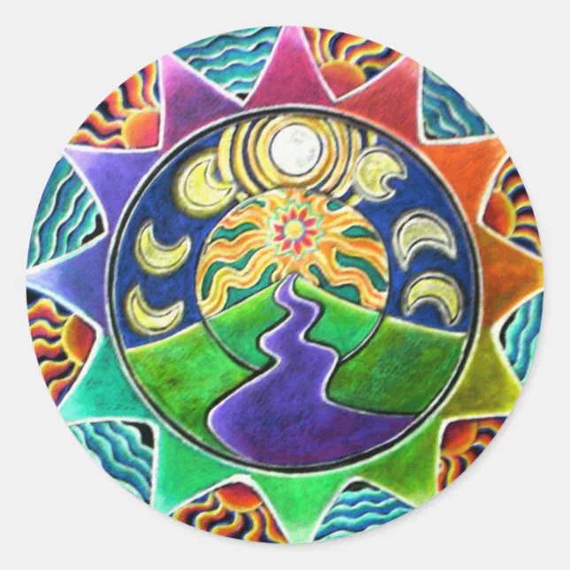 Dream Vision Mandala Sticker | Zazzle