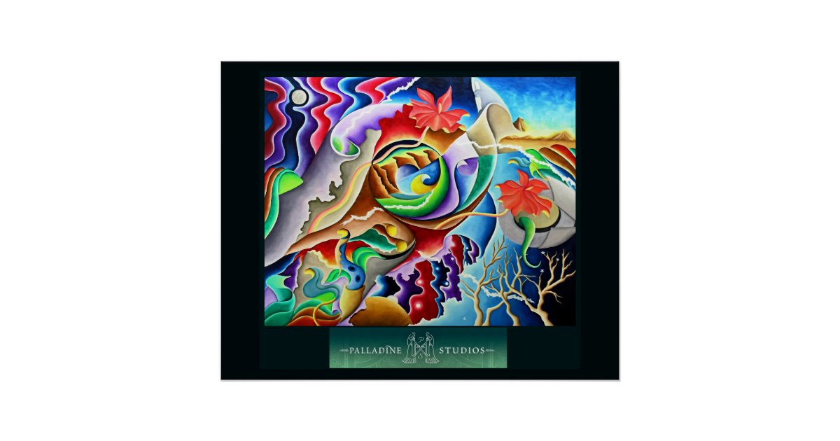 'Dream Vortex' Glossy Poster | Zazzle
