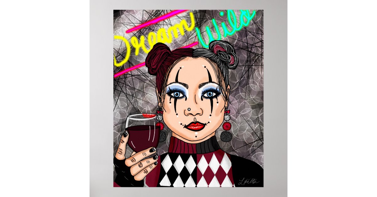 Dream Wild | Goth Lady Poster | Zazzle