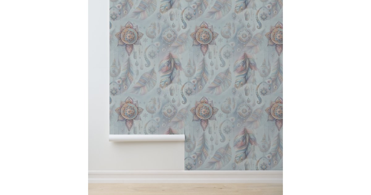 Dreamcatcher in a Bohemian theme Wallpaper | Zazzle