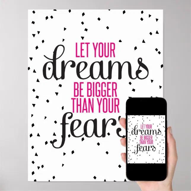 Dreams Inspirational Quote Poster | Zazzle