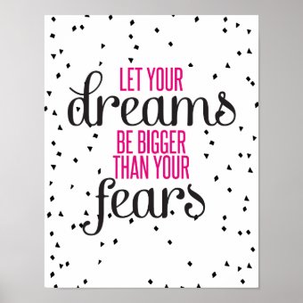 Dreams Inspirational Quote Poster | Zazzle
