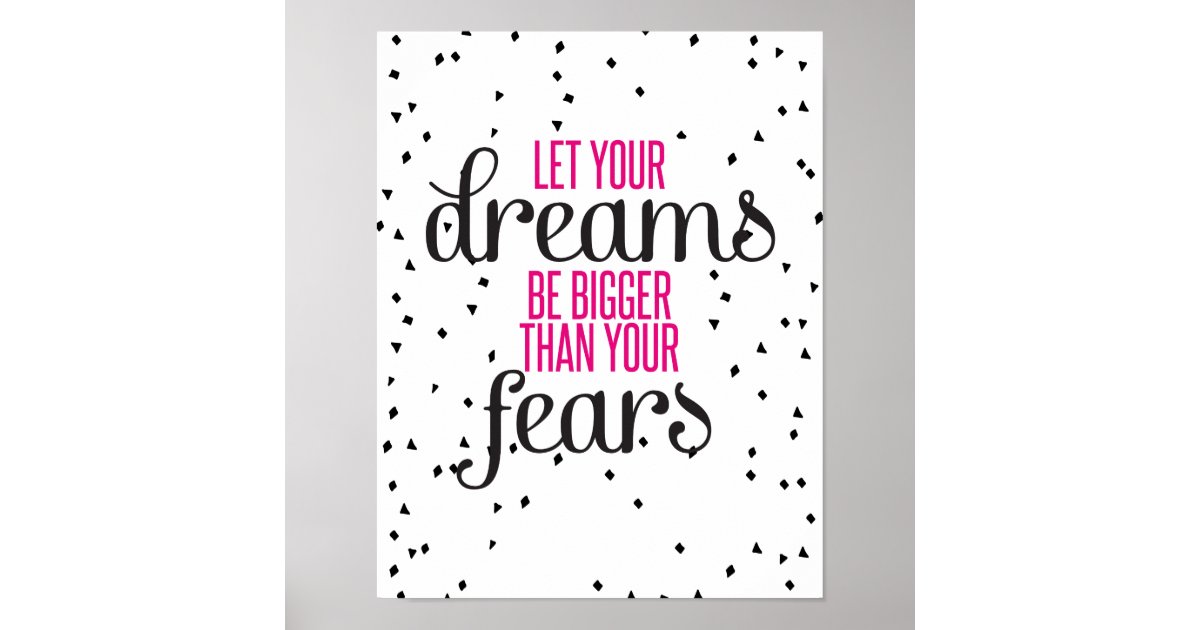 Dreams Inspirational Quote Poster | Zazzle