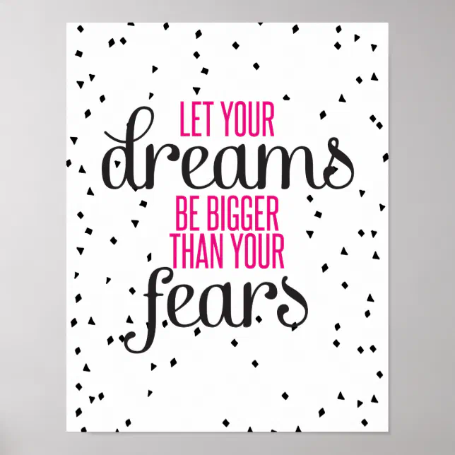 Dreams Inspirational Quote Poster | Zazzle