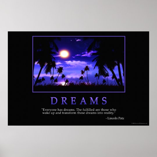 Dreams Poster | Zazzle.com