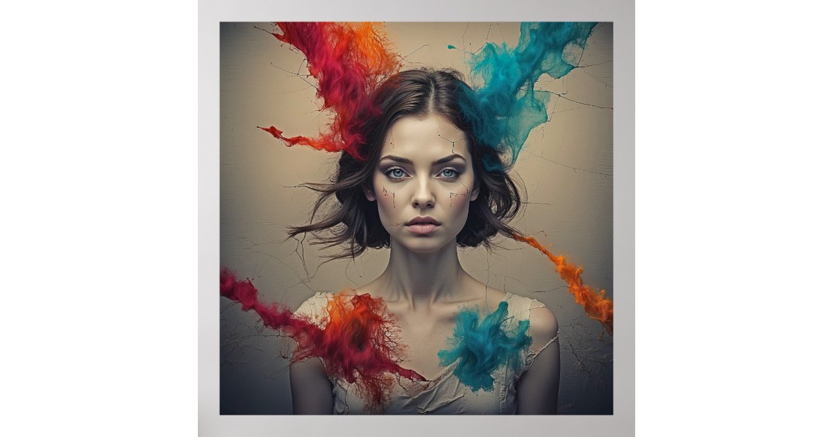 Dreamscape Beauty - Ethereal Art Poster | Zazzle
