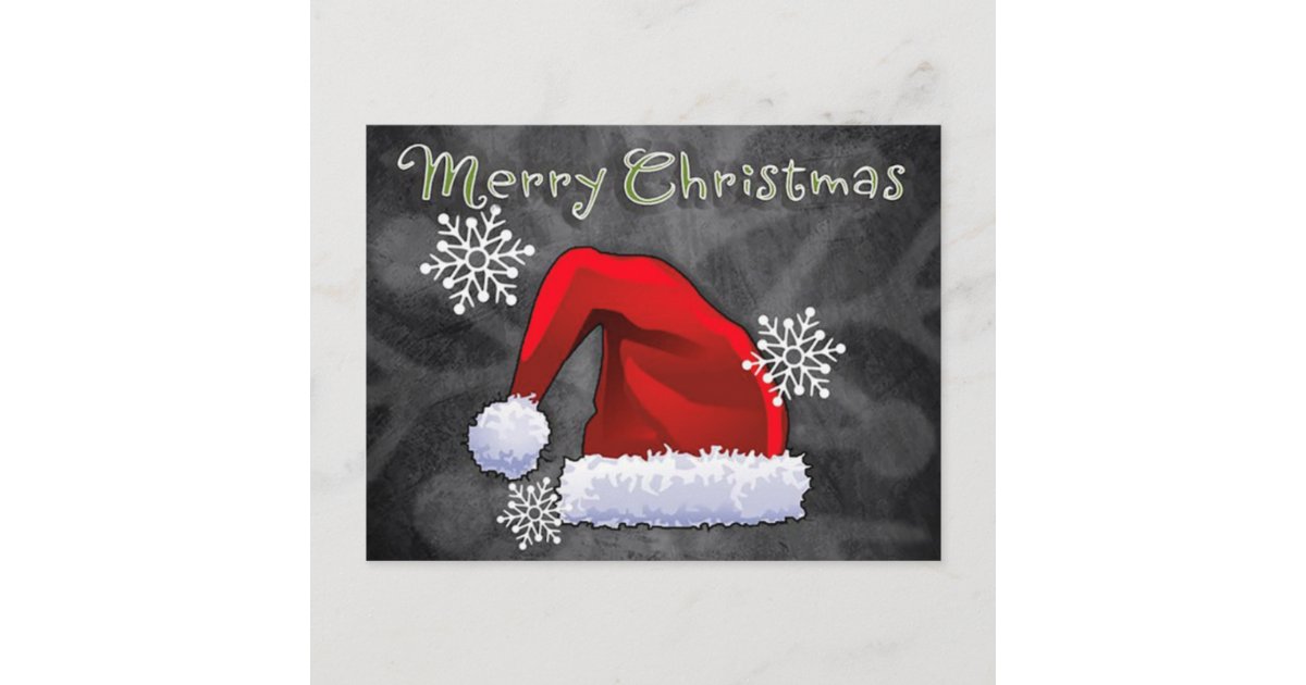 dreamvsreality |santa claus cap postcard | Zazzle