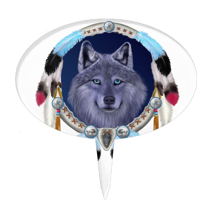DREAMWOLF CAKE TOPPER | Zazzle