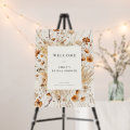 Dreamy Autumn Wildflower Welcome Sign | Zazzle
