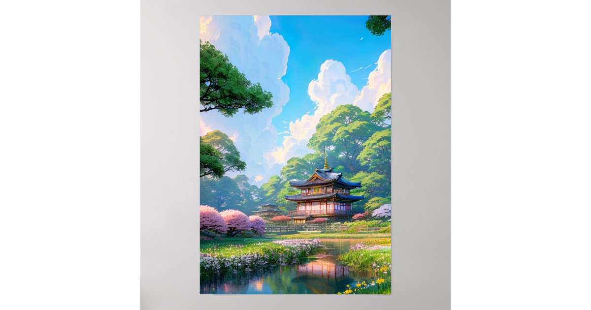 Dreamy Countryside Living Poster | Zazzle