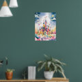 Dreamy Fairy Tale Castle - Magical Watercolor Poster | Zazzle