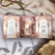 Dreamy Fairytale Palace Dusty Rose QR Code Wedding Tri-Fold Invitation ...