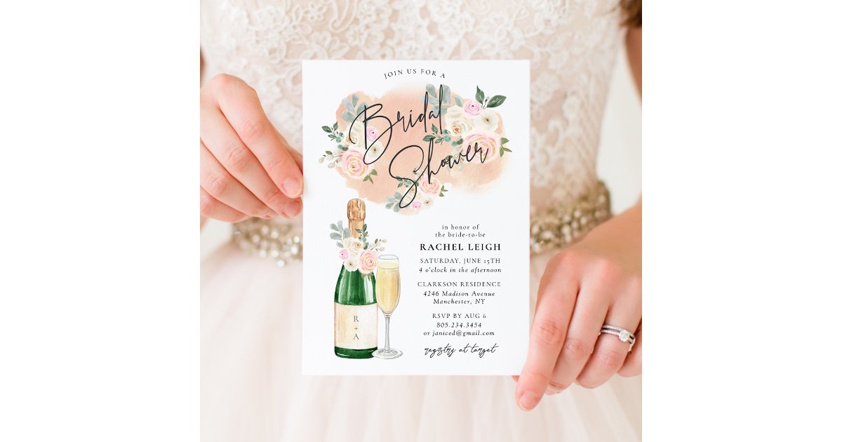 Dreamy Floral V2 Bridal Shower Invitation | Zazzle
