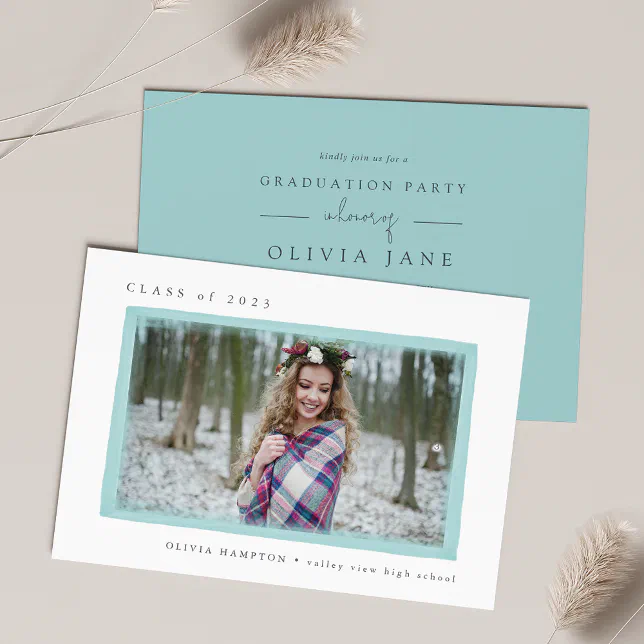Dreamy Frame Graduation Announcement & Invitation | Zazzle