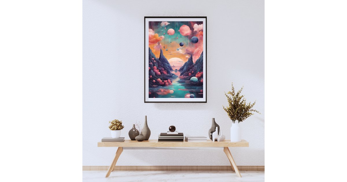 Dreamy Landscape Surrealism Print Poster | Zazzle