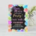 Dress for Mess Paint Birthday Invitations | Zazzle