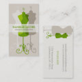 Dress Form Alteration & Fashion Design Card green | Zazzle