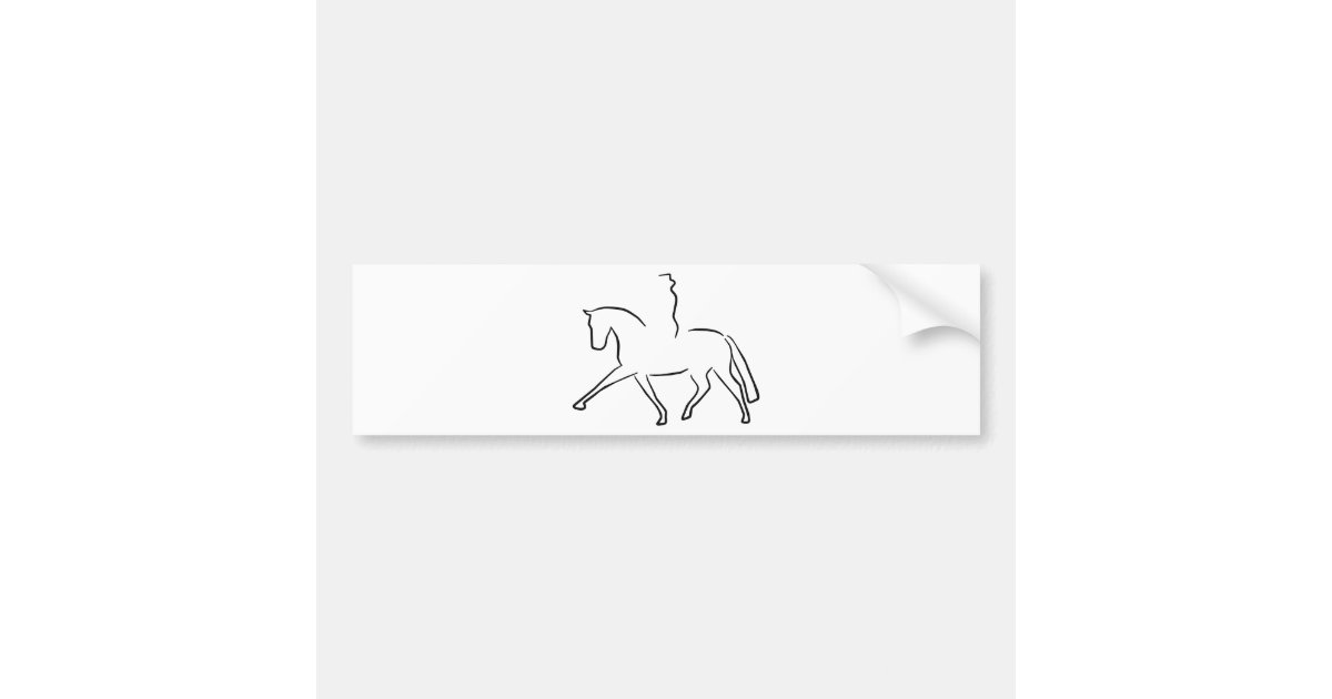 dressage bumper sticker | Zazzle