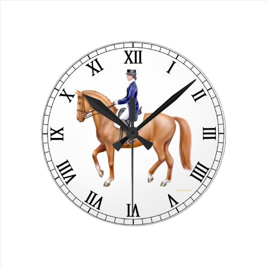 Dressage Horse Equestrian Wall Clock | Zazzle.com