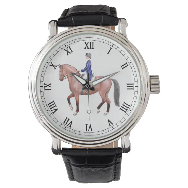 Dressage Horse Equestrian Watch | Zazzle