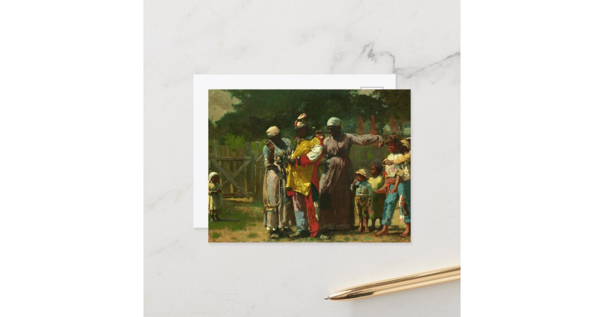 Dressing for the Carnival by Winslow Homer Postcard | Zazzle