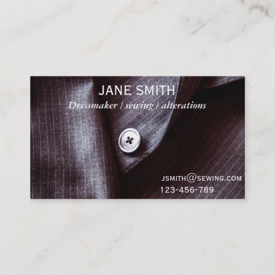 Dressmaker, Sewing, tailor professional Business Card | Zazzle.com